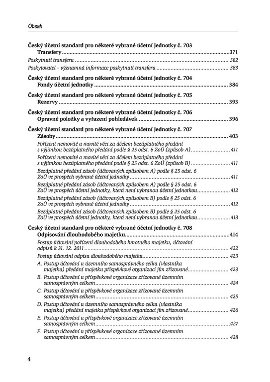 Účtová osnova, České účetní standardy pro některé vybrané účetní jednotky 2023 – 388 postupů ...