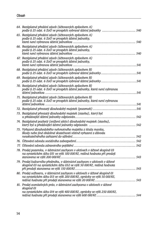 Účtová osnova, České účetní standardy pro některé vybrané účetní jednotky 2023 – 388 postupů ...